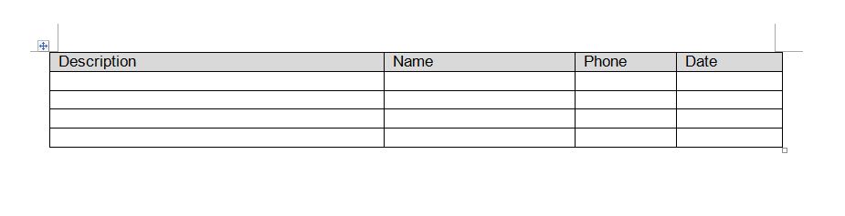 How Do You Create A Table With Rows And Columns For Entering Text